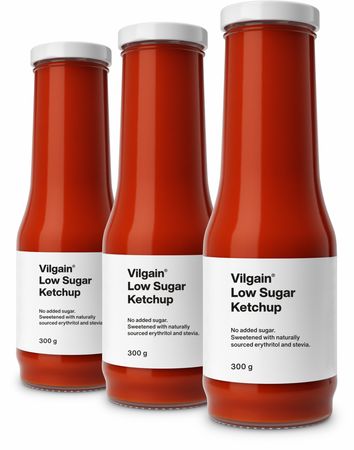 Low Sugar Ketchup - Stevia Sweetened, No Added Sugar | Vilgain
