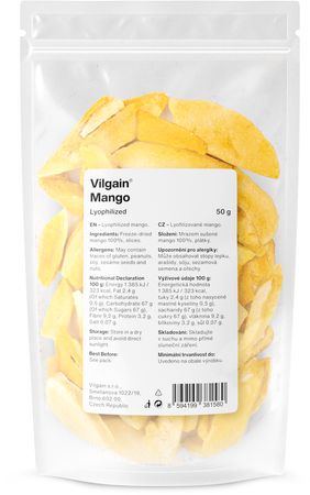 Lyofilizované mango (sušené mrazom) bez cukru | Aktin