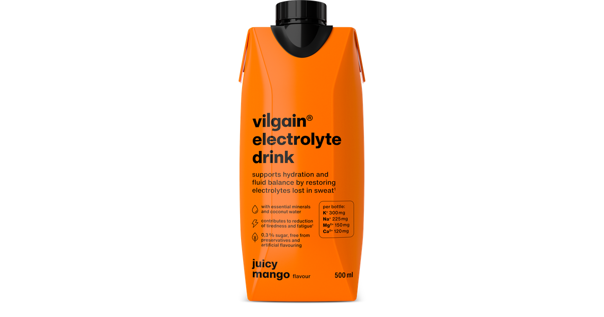 Electrolyte Drink – saftige Mango 500 ml | Vilgain