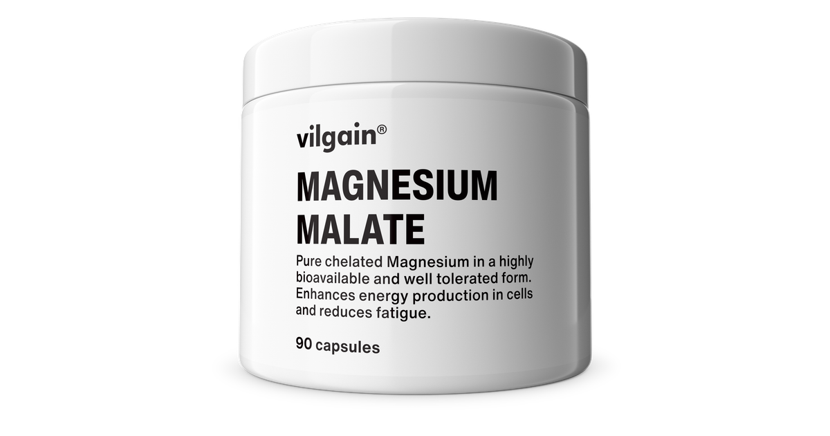 Chelated Magnesium Malate Capsules | Vilgain UK