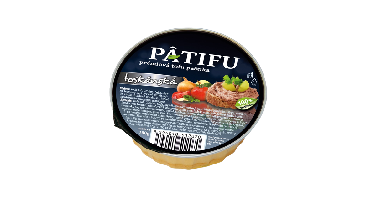 Patifu prémiová tofu paštéta | Aktin