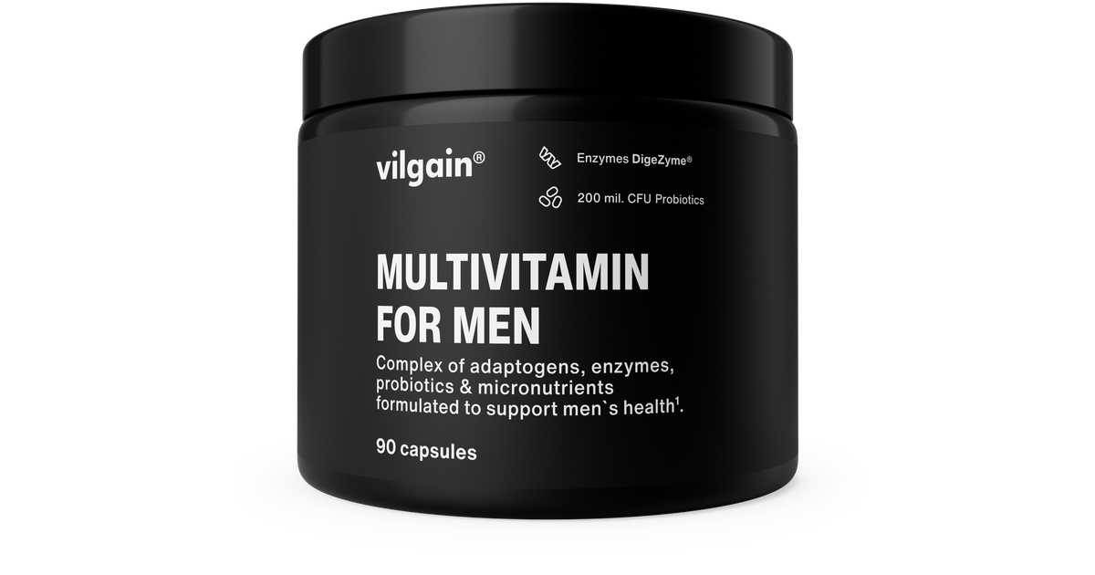Natural Multivitamin Supplement for Men Capsules | Vilgain UK