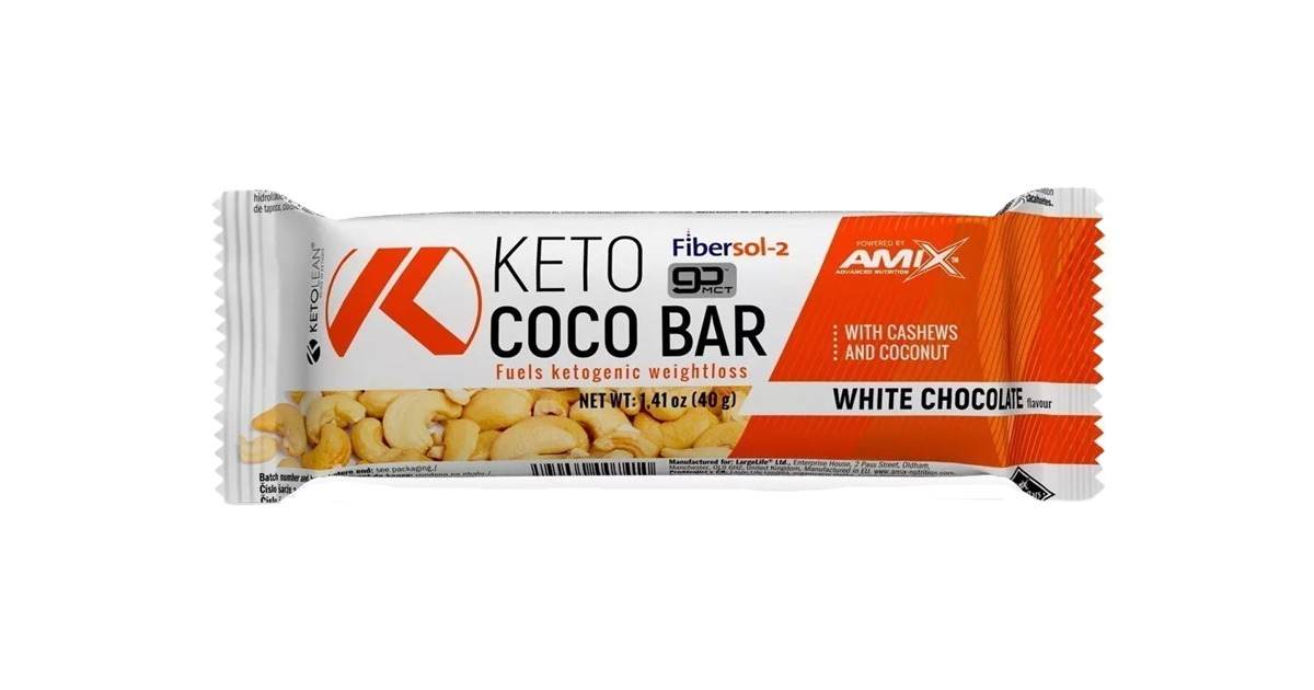 Amix KetoLean Keto goBHB Coco Bar | Aktin