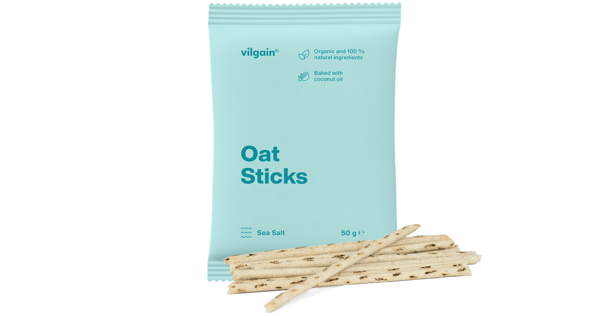 Vilgain Organic Oat Sticks – sea salt 50 g | Vilgain