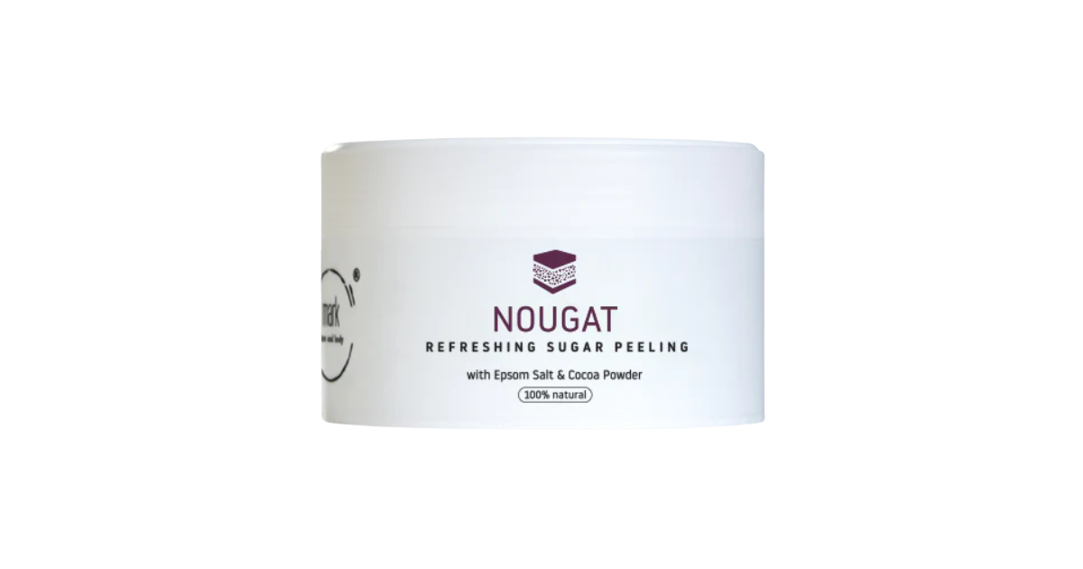 MARK cosmetics Sugar scrub Nougat s organickým kakaom | Aktin