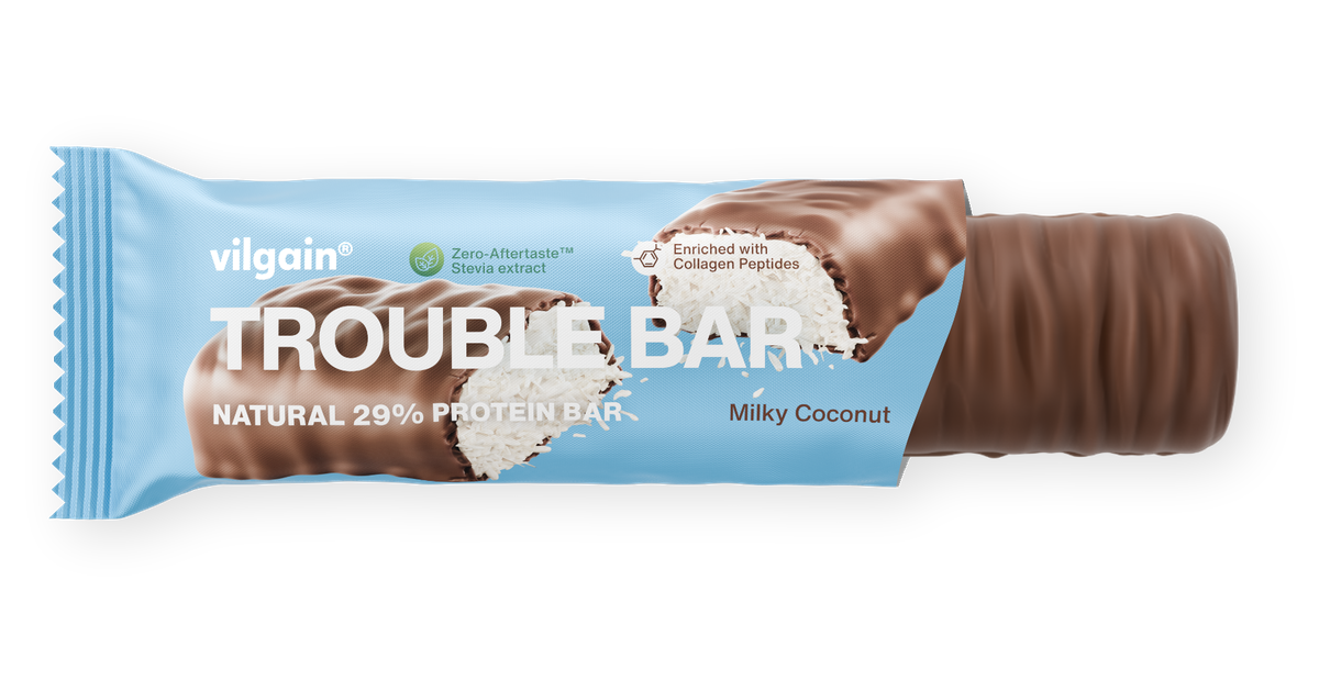 Vilgain Trouble Protein Bar – Milky coconut 55 g | Vilgain
