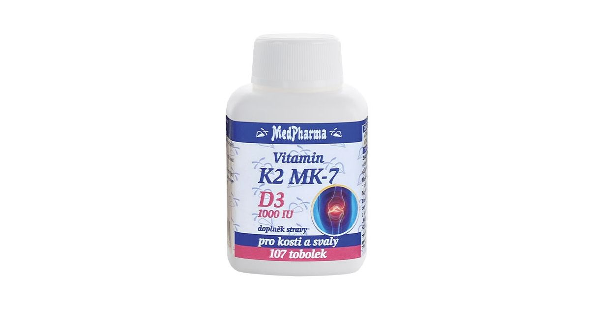 MedPharma Vitamín K2 MK-7 + D3 | Aktin