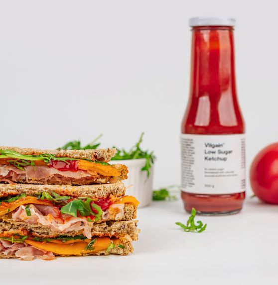 Low Sugar Ketchup - Stevia Sweetened, No Added Sugar | Vilgain