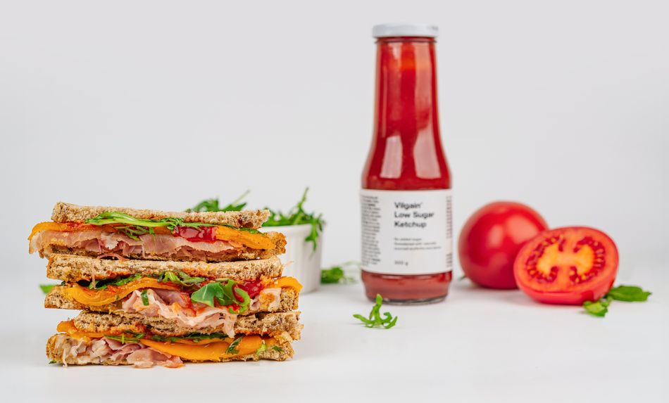 Low Sugar Ketchup - Stevia Sweetened, No Added Sugar | Vilgain